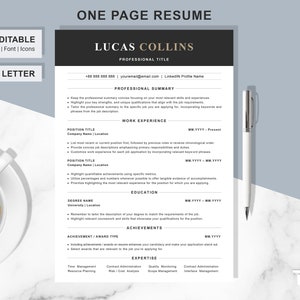 ATS Friendly Resume Template for Google Docs and Microsoft Word ...