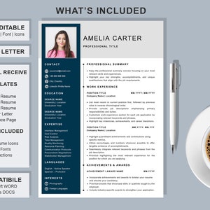 Resume Template for Google Docs and Microsoft Word Professional Resume ...