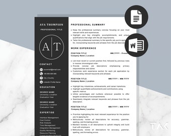 ATS Friendly Resume Template for Google Docs and Microsoft Word ...