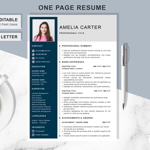 Resume Template for Google Docs and Microsoft Word Professional Resume ...