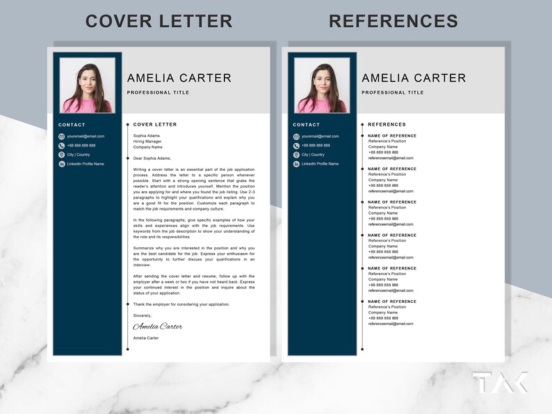 Resume Template for Google Docs and Microsoft Word Professional Resume ...