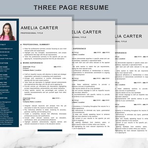 Resume Template for Google Docs and Microsoft Word Professional Resume ...