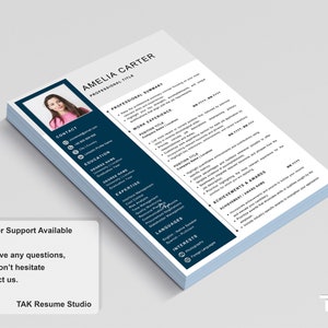 Resume Template for Google Docs and Microsoft Word Professional Resume ...