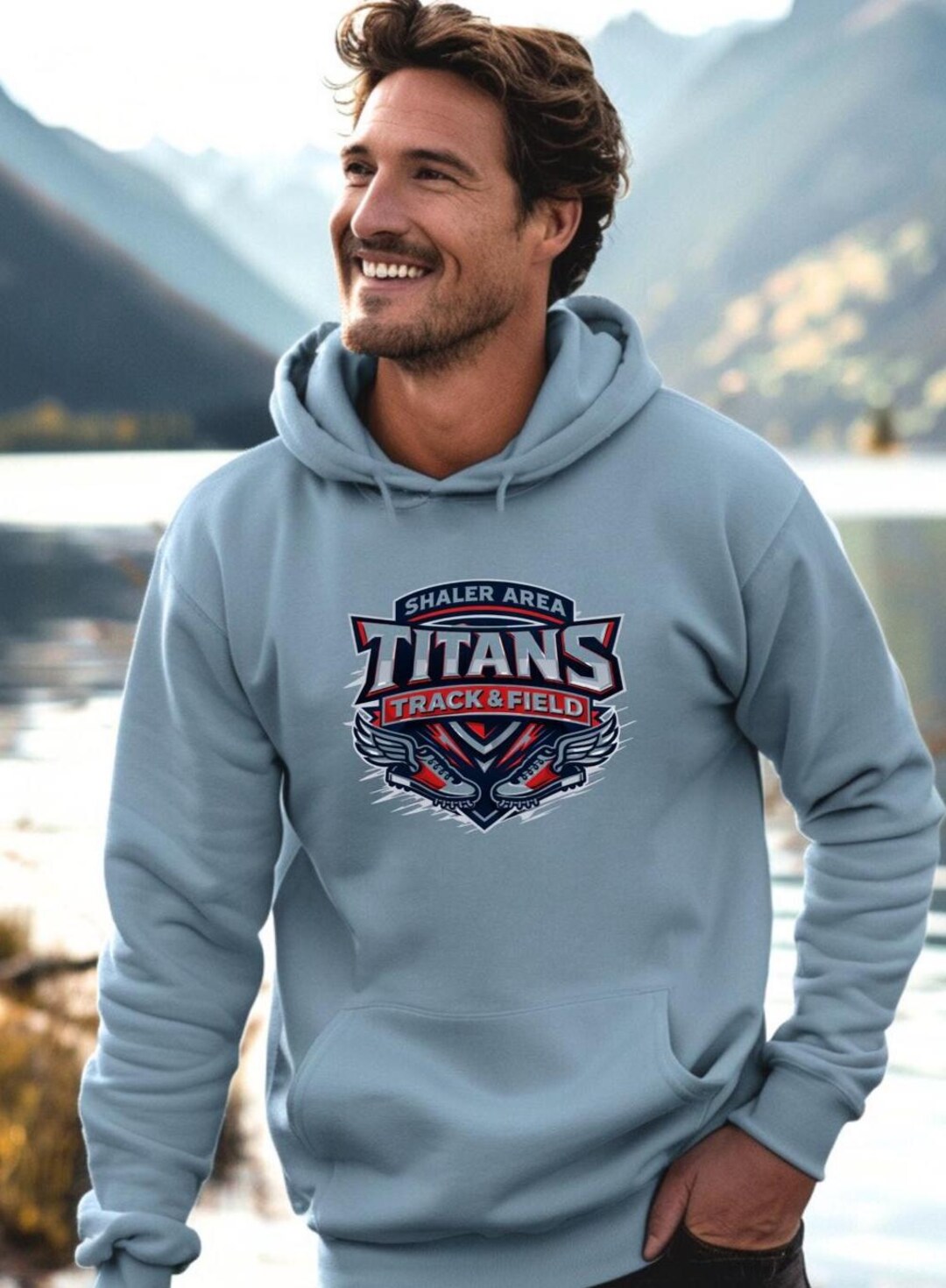 Titans Track & Field Logo Hoodie | Sports Team Apparel - Etsy