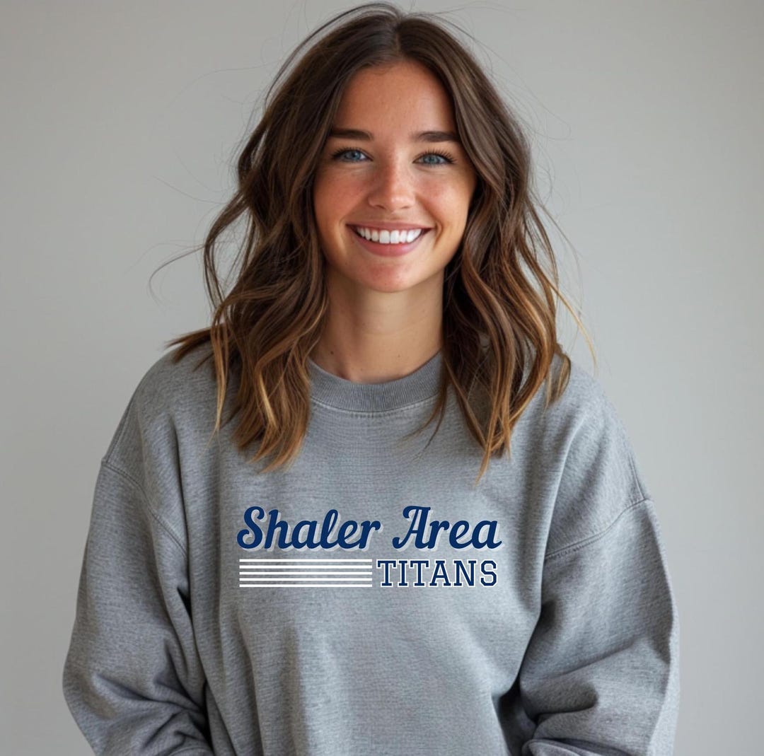Shaler Area Titans Line Design Unisex Heavy Blend™ Crewneck Sweatshirt ...