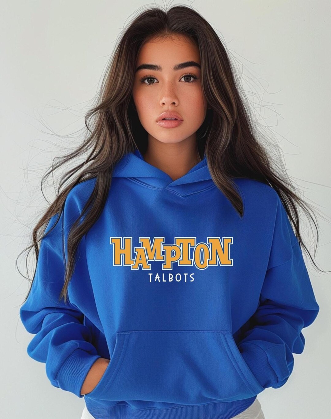 Hampton Talbots Fleece Hoodie - Unisex School Spirit Sweatshirt - Etsy