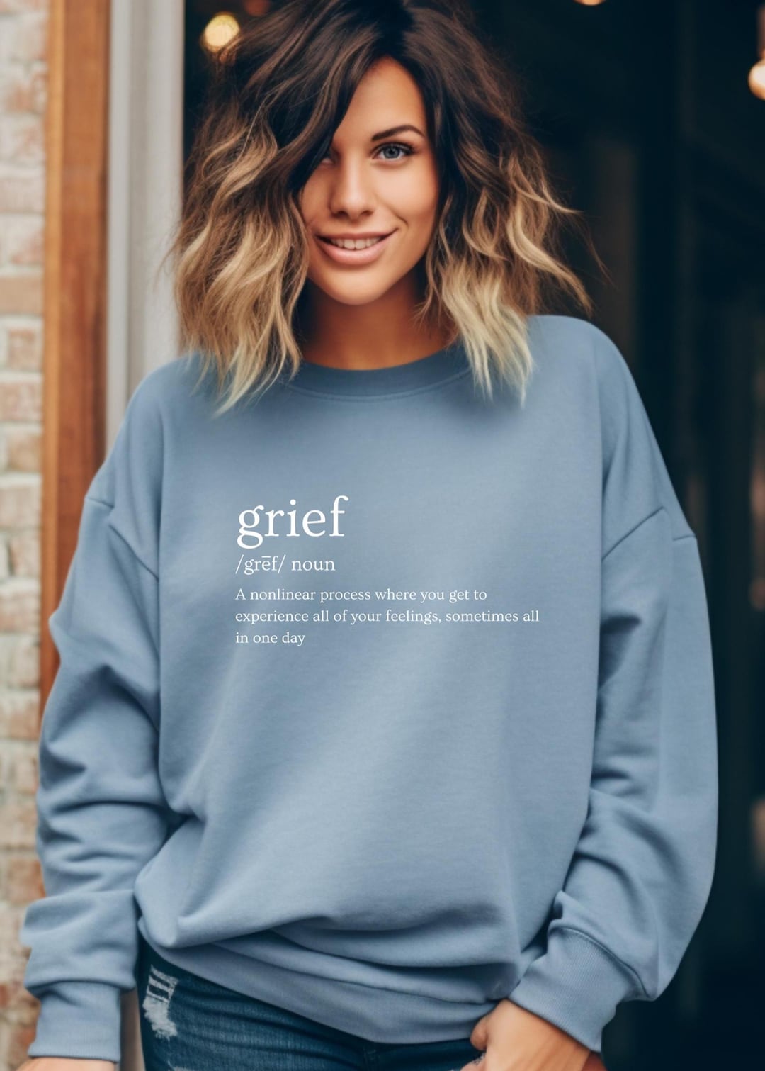 Grief Definition Long Sleeve Shirt - Awareness Support - Etsy