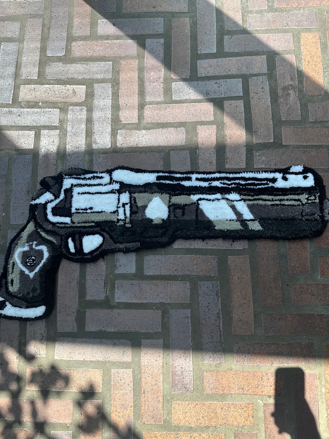 Ace of Spades Gun Tufted Rug - Etsy