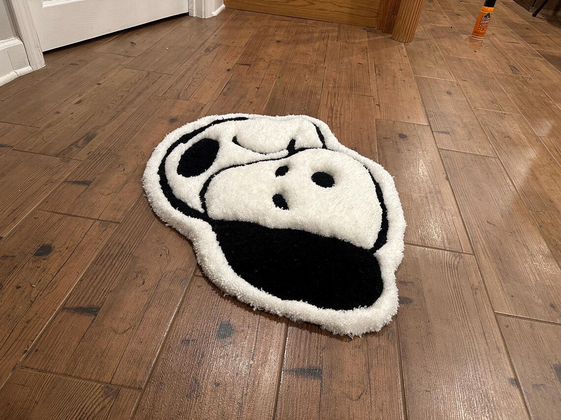 Fluffy Sleeping Snoopy Rug - Etsy
