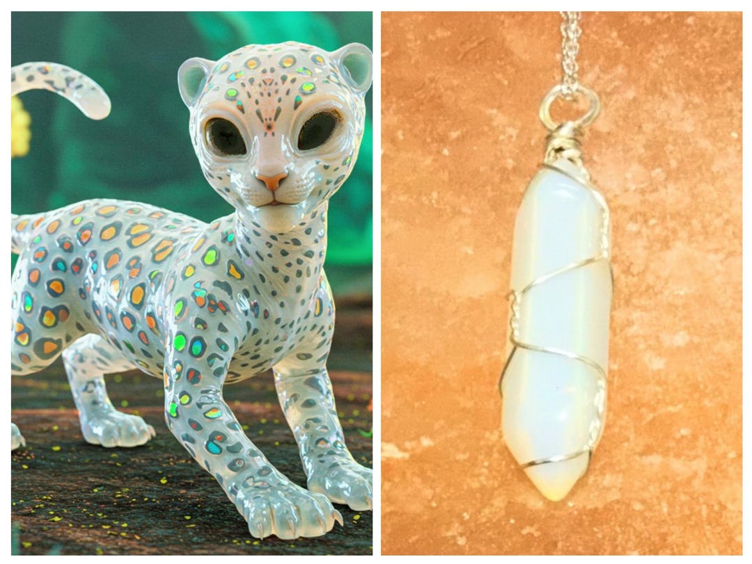 TOMH Exclusive Conjure Aenzei© Spirit Talisman Alien Leopard Cat Spirit ...