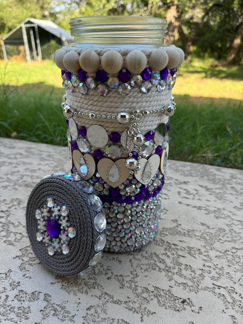 Decorative Glass Container - Etsy