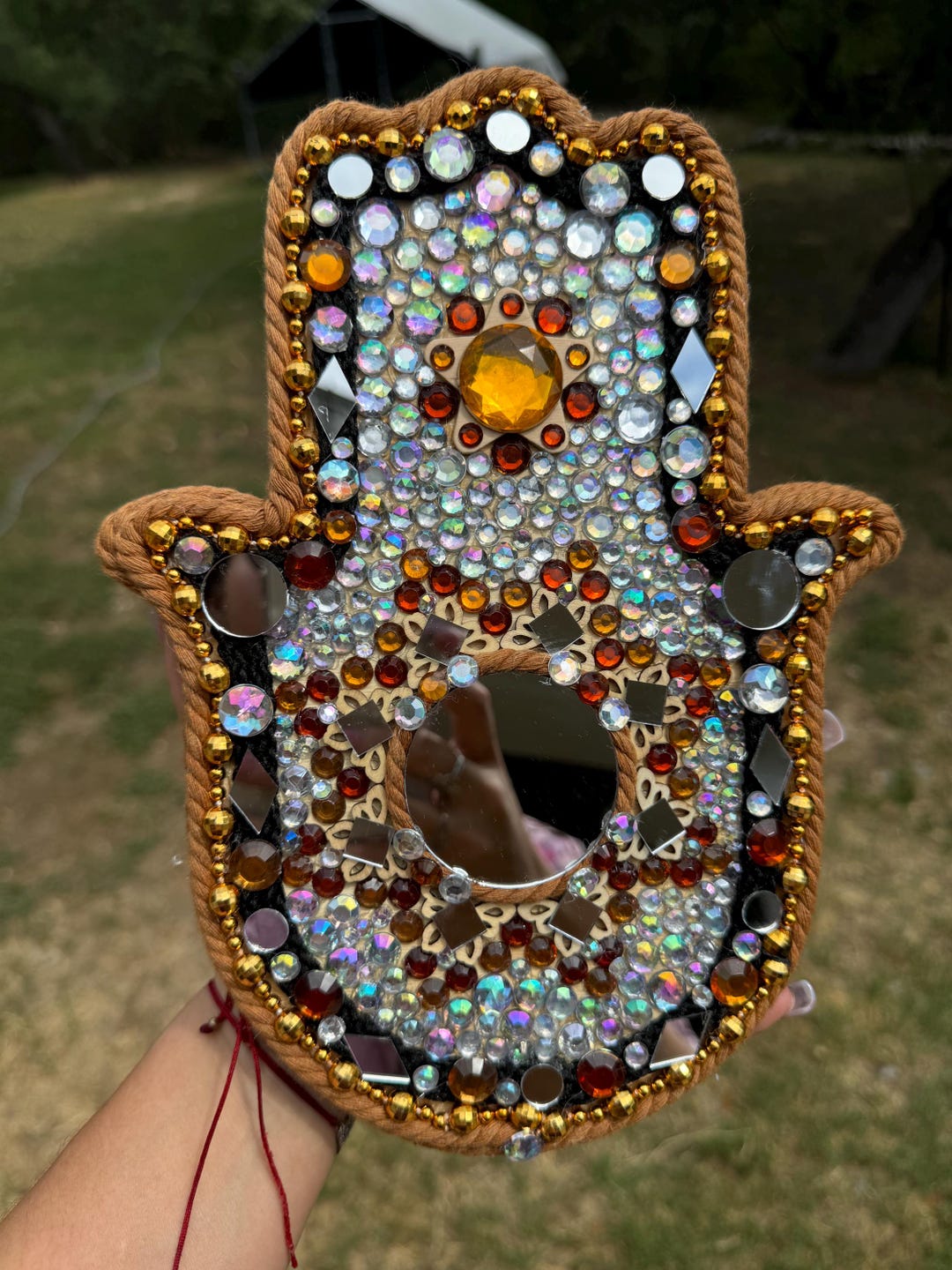 Beautiful Little Hamsa Mirror - Etsy