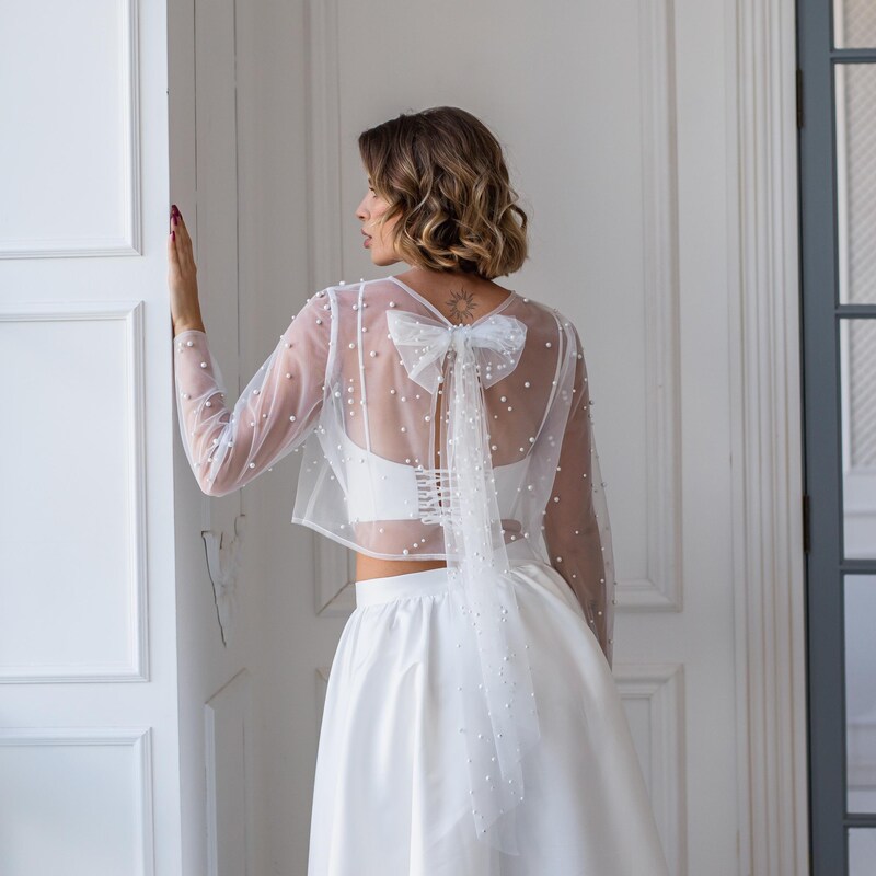 Sheer Overlay Top - Etsy