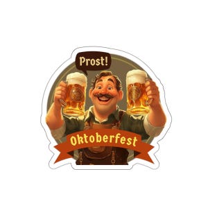 Oktoberfest Funny Beer Sticker Hilarious Beer Party Bavarian Drinking ...