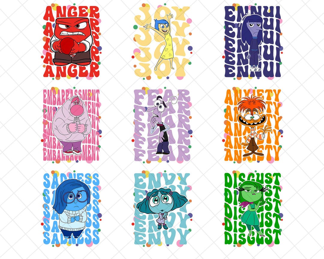 Inside Out 2 Png, Inside Out Character Png, It's Okay to Feel All the ...