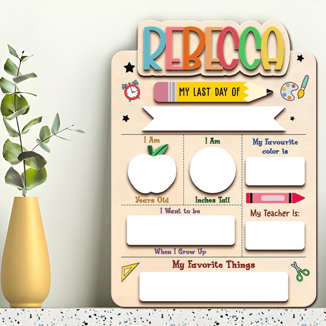 Custom Back to School Sign, First Day of School Sign, Custom 1st Day of ...