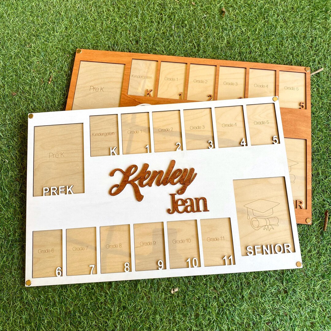 Personalized School Picture Frame, School Photo Frame, Student Photo ...