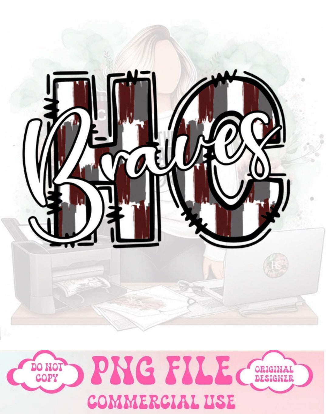 Heard Braves PNG FILE - Etsy