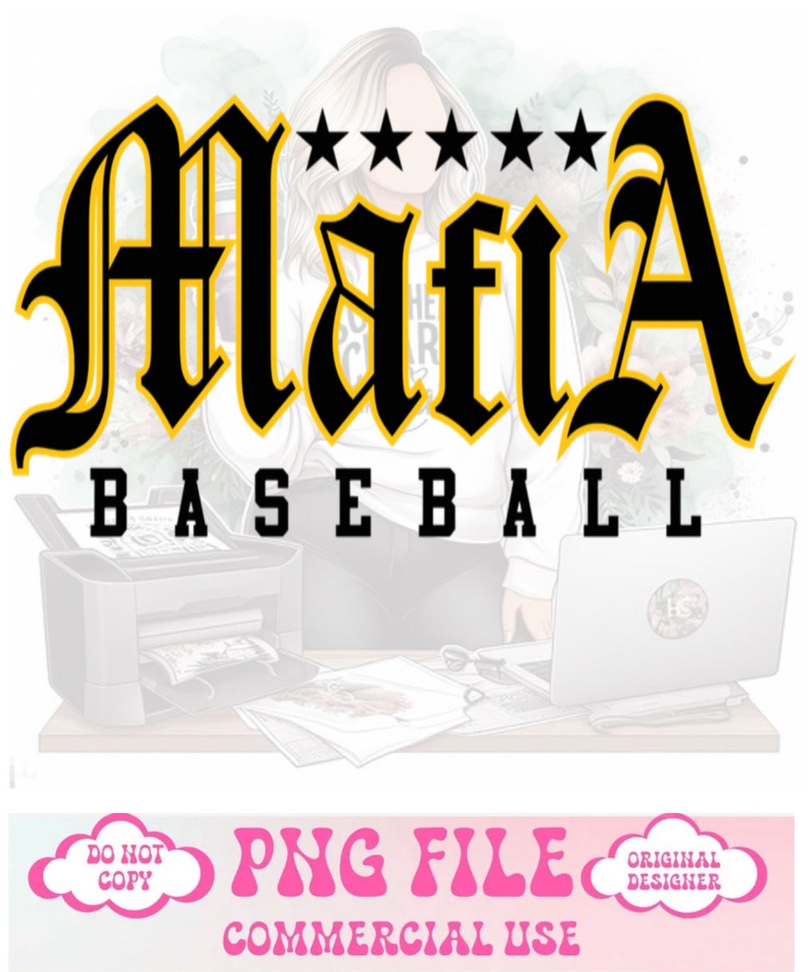 Mafia Baseball PNG File - Etsy