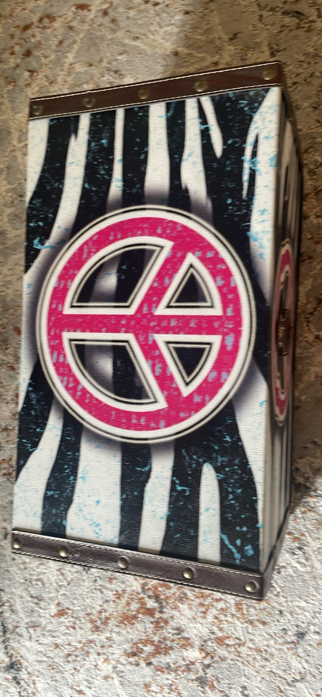 Vintage Leather Early 2000s Chest Peace & Love Theme. - Etsy