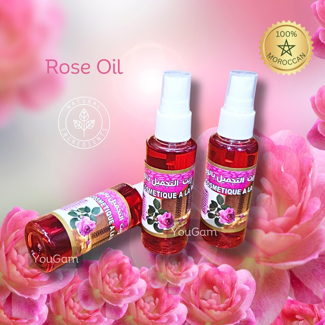 Moroccan Pure Rose Essential Oil – 100% Natural & Organic, 60ml - Etsy