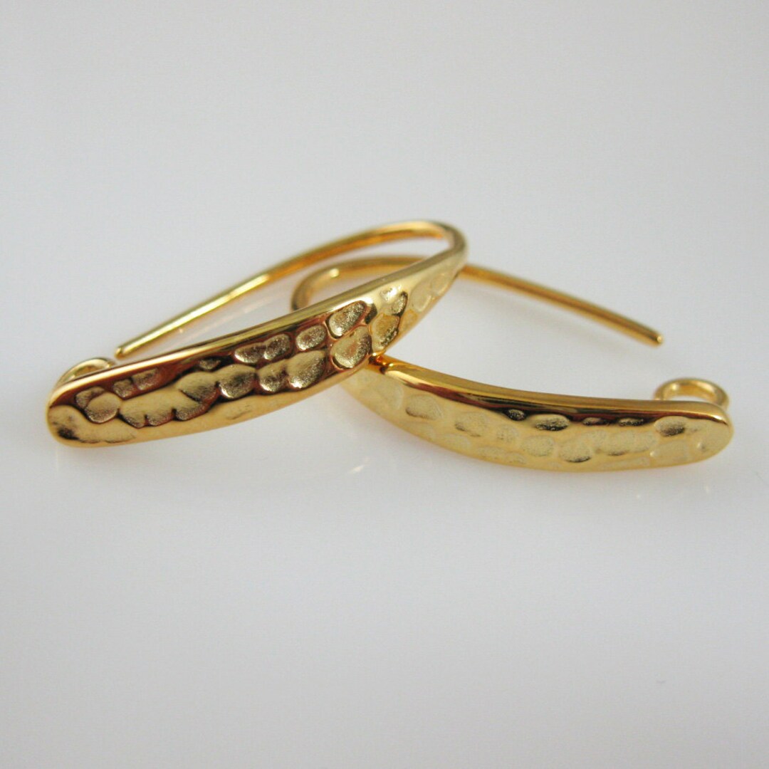Vermeil Earring Findings-earring Hooks,gold Plated Over Sterling Silver ...