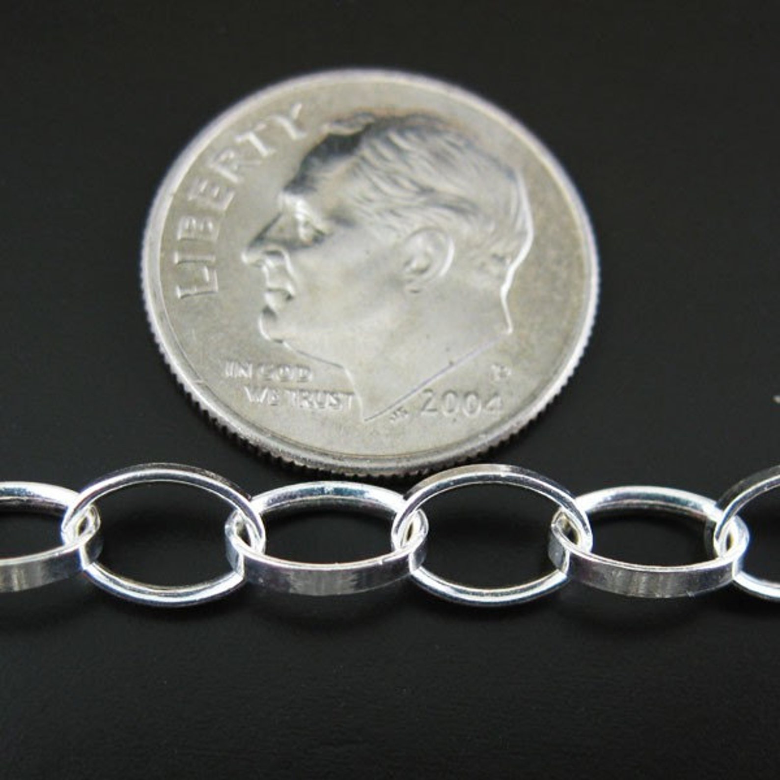 Oxidized Sterling Silver Chain-silver Bulk Chain by the Foot-chunky ...