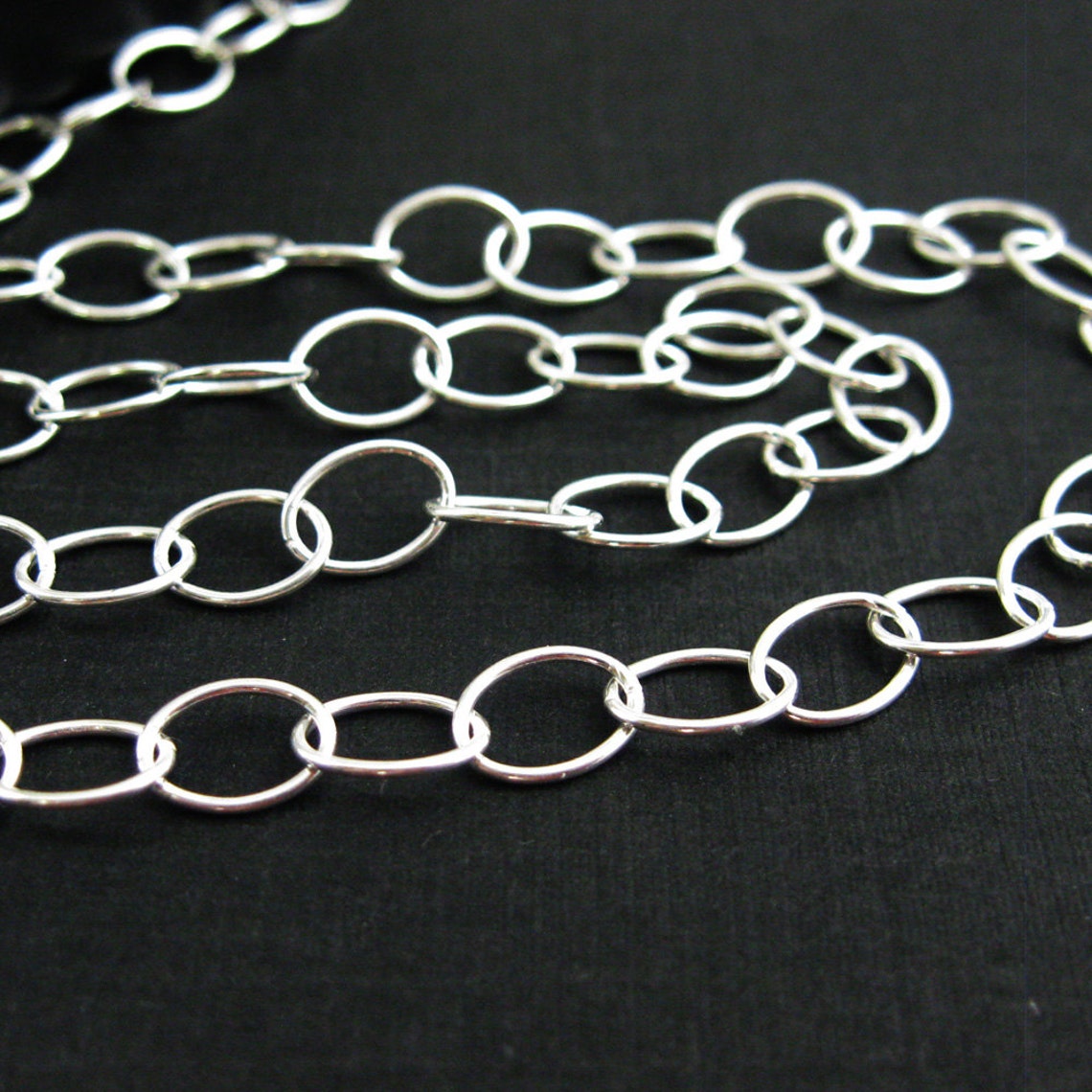 Sterling Silver Chain sterling Silver Bulk Chainbig Round - Etsy