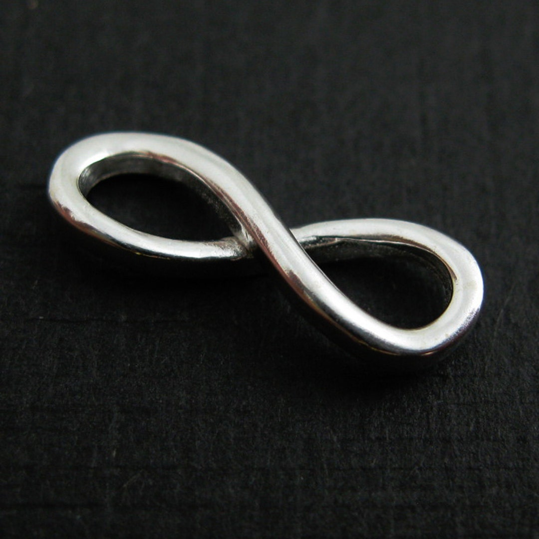 Sterling Silver Charms-infinity Charm-infinity Connector- Silver ...