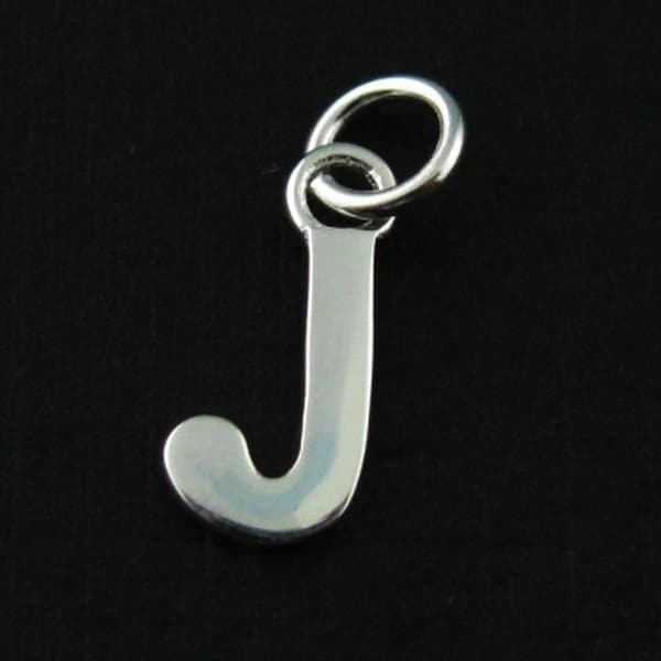 Letter J Charm - Etsy