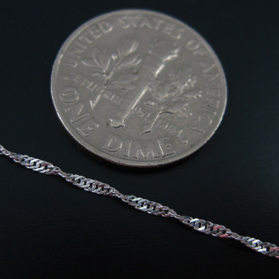 925 Sterling Silver Chain Necklace Singapore Chain - Etsy