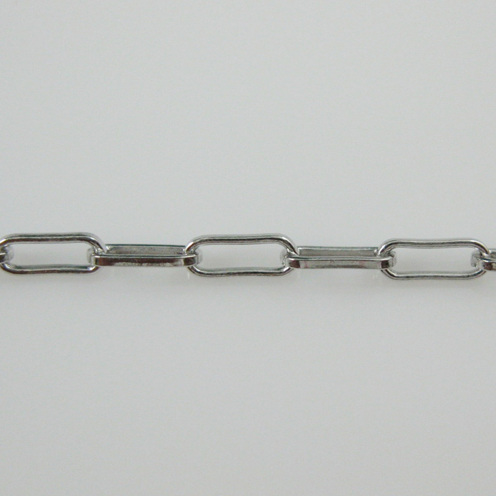 Rhodium Plated Sterling Silver Chain-Jewelry Making ChainBulk | Etsy