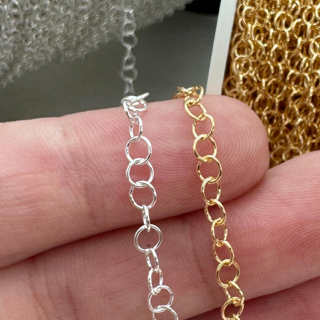 3mm Round Cable Chain-bulk Chain by the Foot-unfinished Jewelry Chain ...