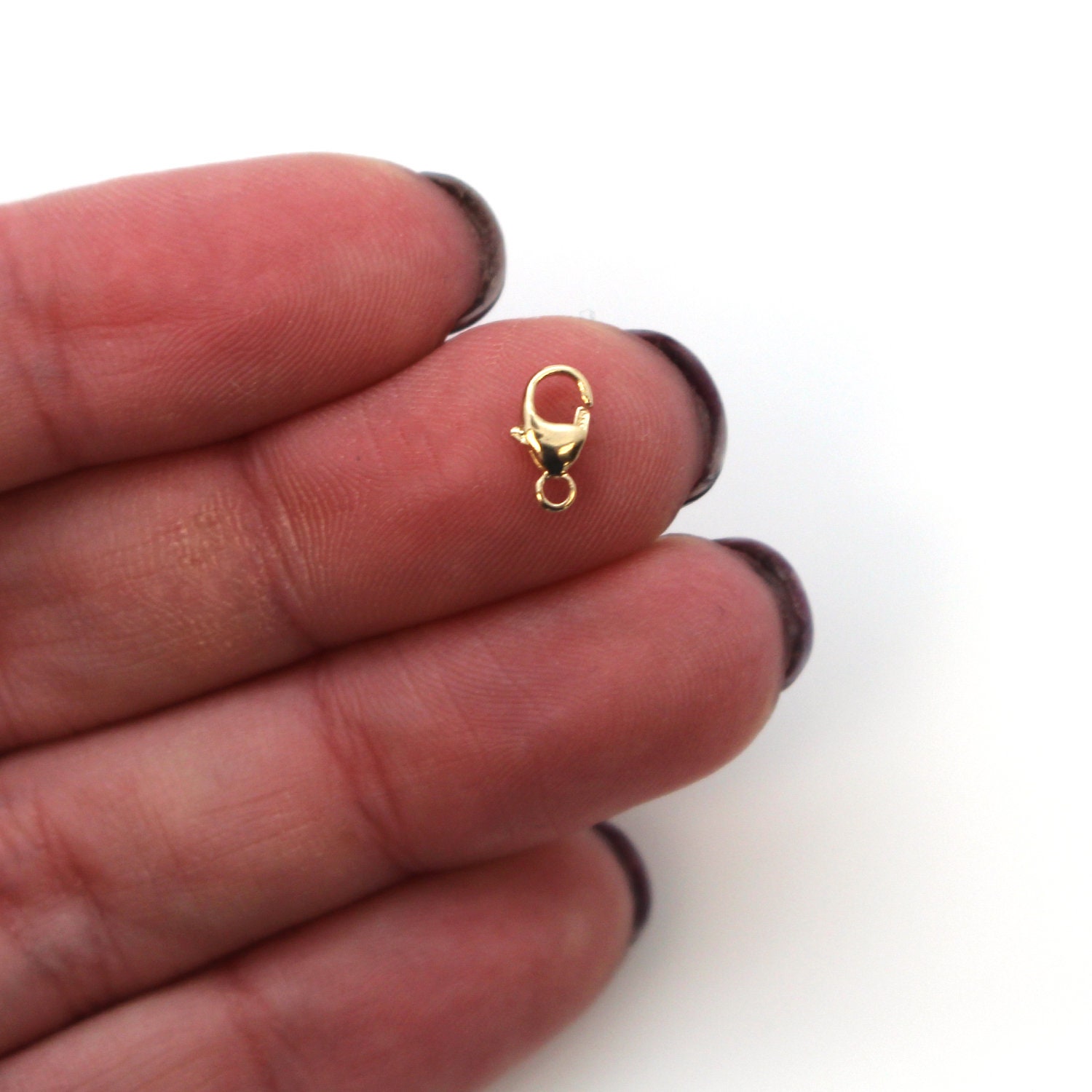 14K Solid Gold Lobster Clasp 14K Yellow Gold Tiny Lobster | Etsy