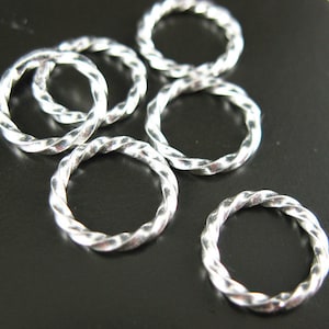 Jumprings-sterling Silver Jump Rings - Twisted Closed Jump Rings- 19 Ga ...