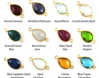 Bezel Set Connectors - Etsy