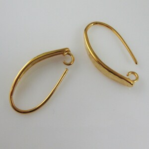 Vermeil Earring Findings-earring Hooks,gold Plated Over Sterling Silver ...