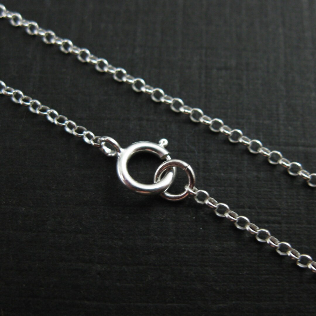 925 Sterling Silver Chain, Necklace - 1mm Rolo Chain - Rolo Chain ...