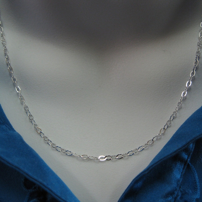 Sterling Silver Necklace Sterling Silver Chain Silver Chain - Etsy