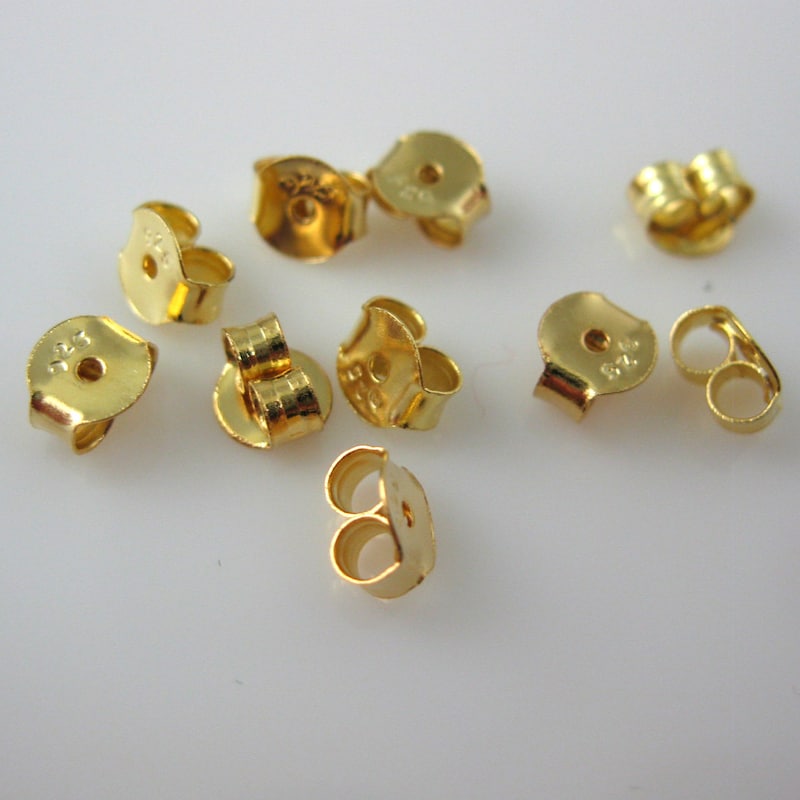 22k Gold Hoops Post - Etsy