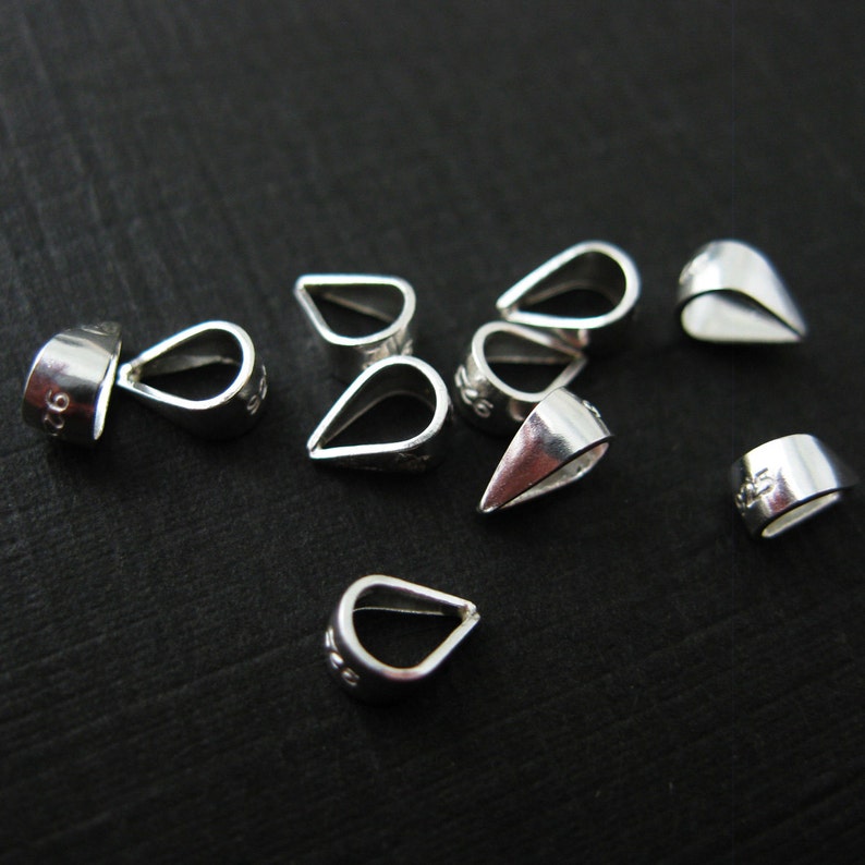 Silver Bail 925 Sterling Silver Findings Jewelry Findings - Etsy