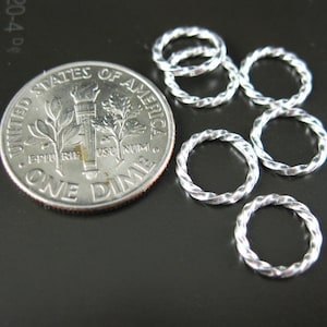 Jumprings-sterling Silver Jump Rings - Twisted Closed Jump Rings- 19 Ga ...