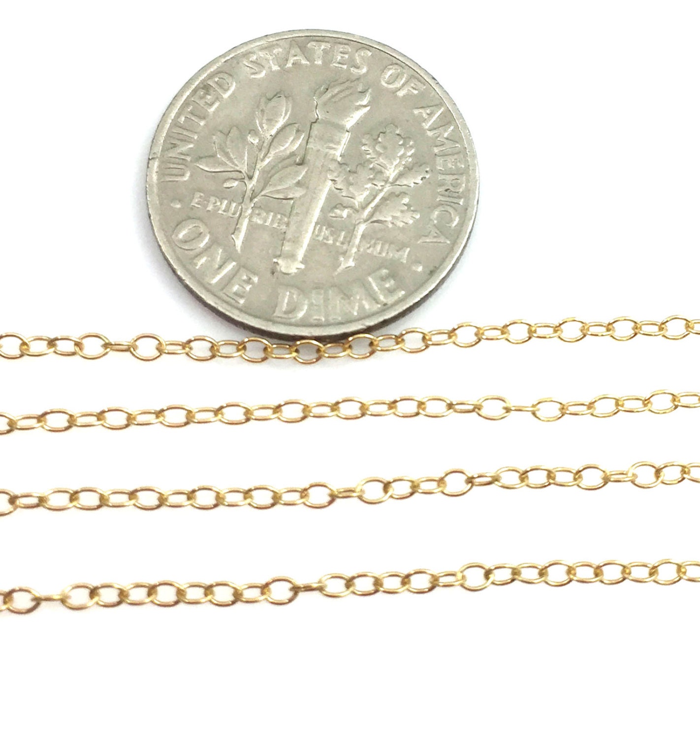 Gold Plated Chain Bulk Gold Plated Sterling Silver Chain | Etsy