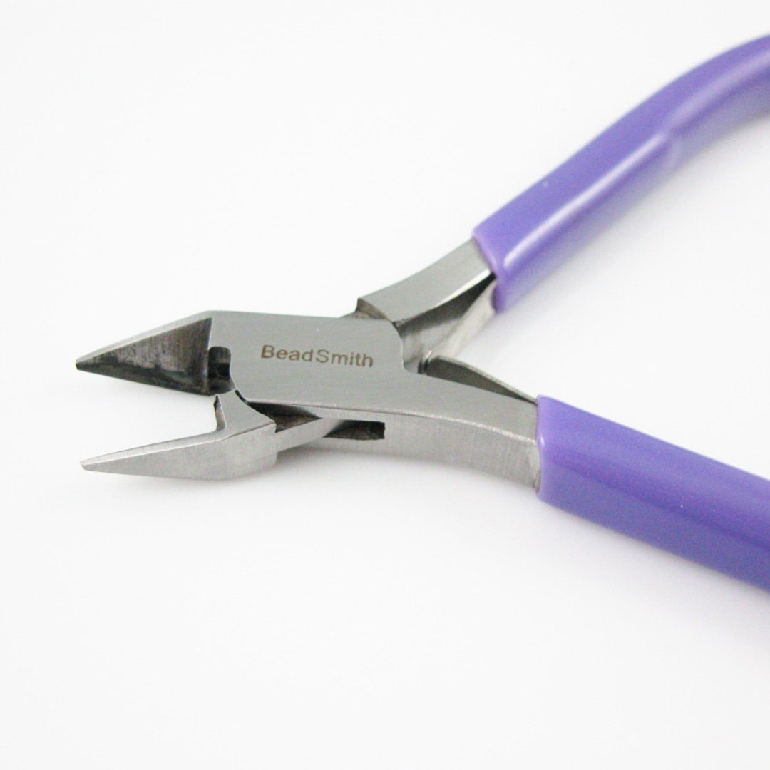 Tools- Beadsmith Super-fine Side Cutter With Spring - Purple Handle ...