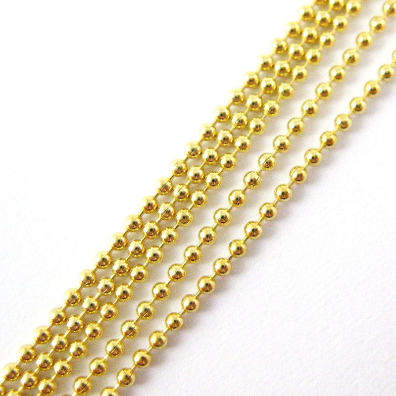 Ball Chain Gold Plated - Etsy