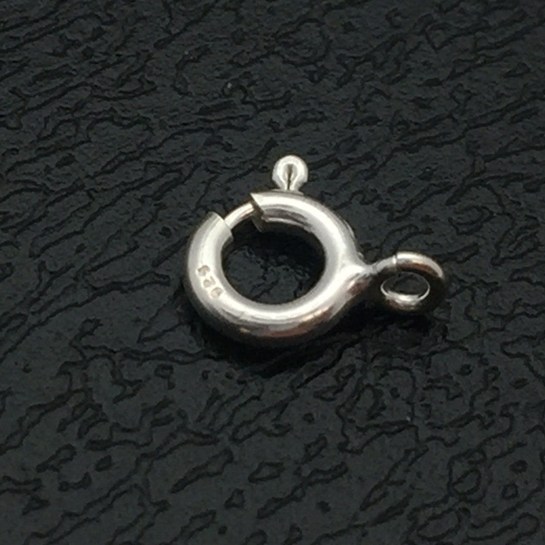 Silver Spring Ring Clasps, 925 Sterling Silver Clasps, Basic Jewelry ...