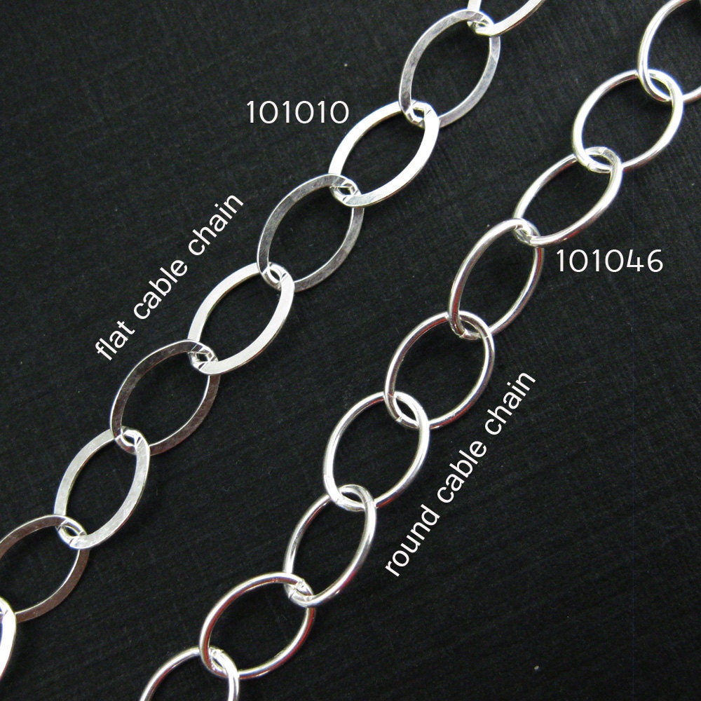 Sterling Silver Chain sterling Silver Bulk Chainbig Round - Etsy