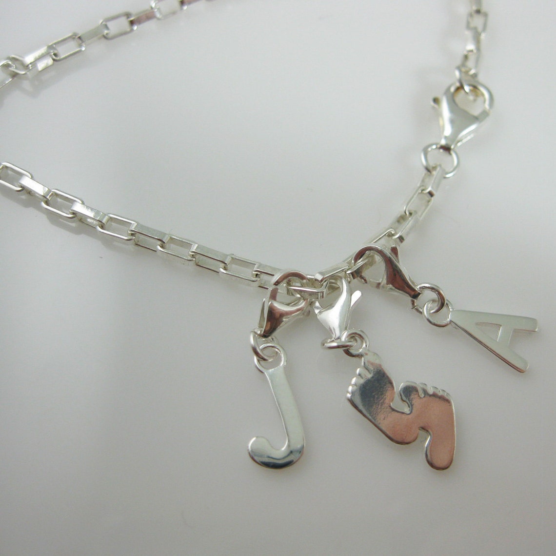 Bracelet Charms-Sterling Silver Charm Bracelet | Etsy