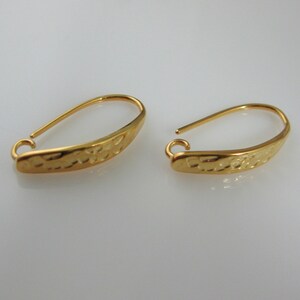 Vermeil Earring Findings-earring Hooks,gold Plated Over Sterling Silver ...