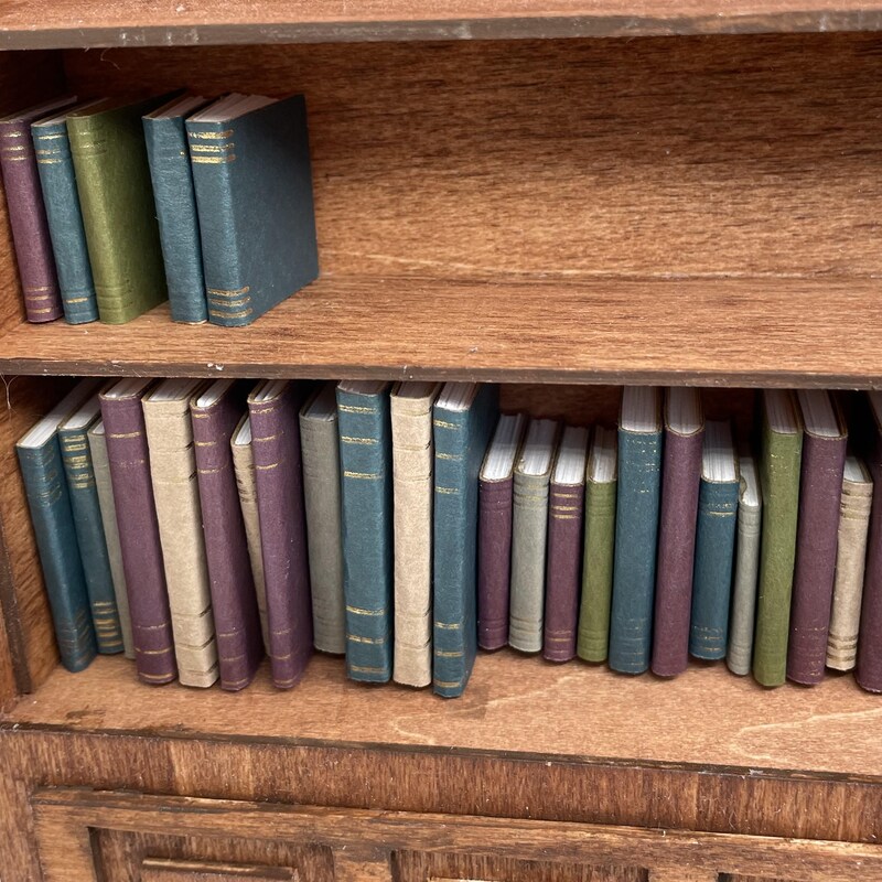 Miniature Library - Etsy